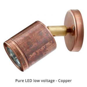 Hunza Wall Spot | Pure LED | Low Voltage | GU10 | Retro | Stainless ...